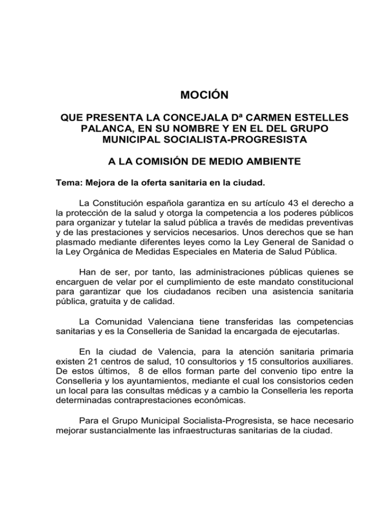 MOCIÓN