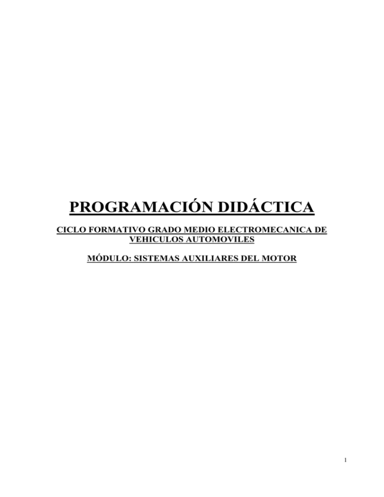 PROGRAMACIÓN DIDÁCTICA