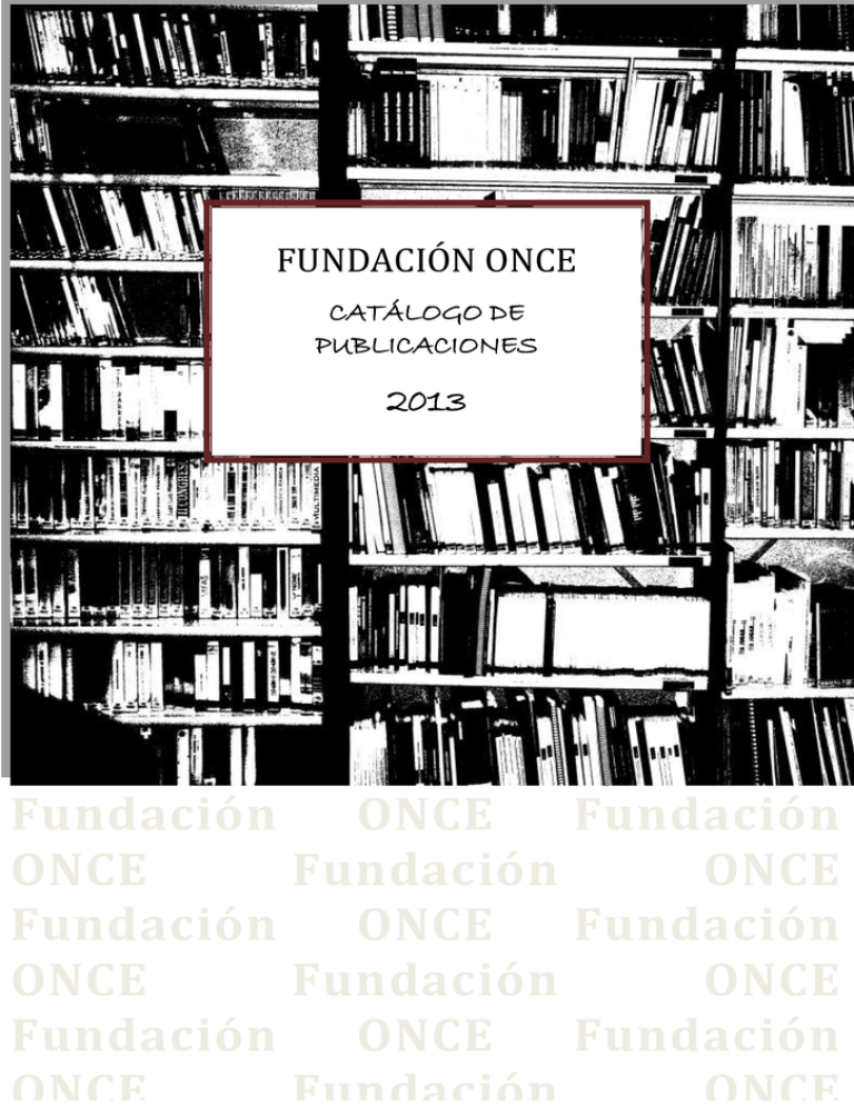 Catálogo de publicaciones 2013 en formato Word Catálogo de publicaciones 2013 en formato Word