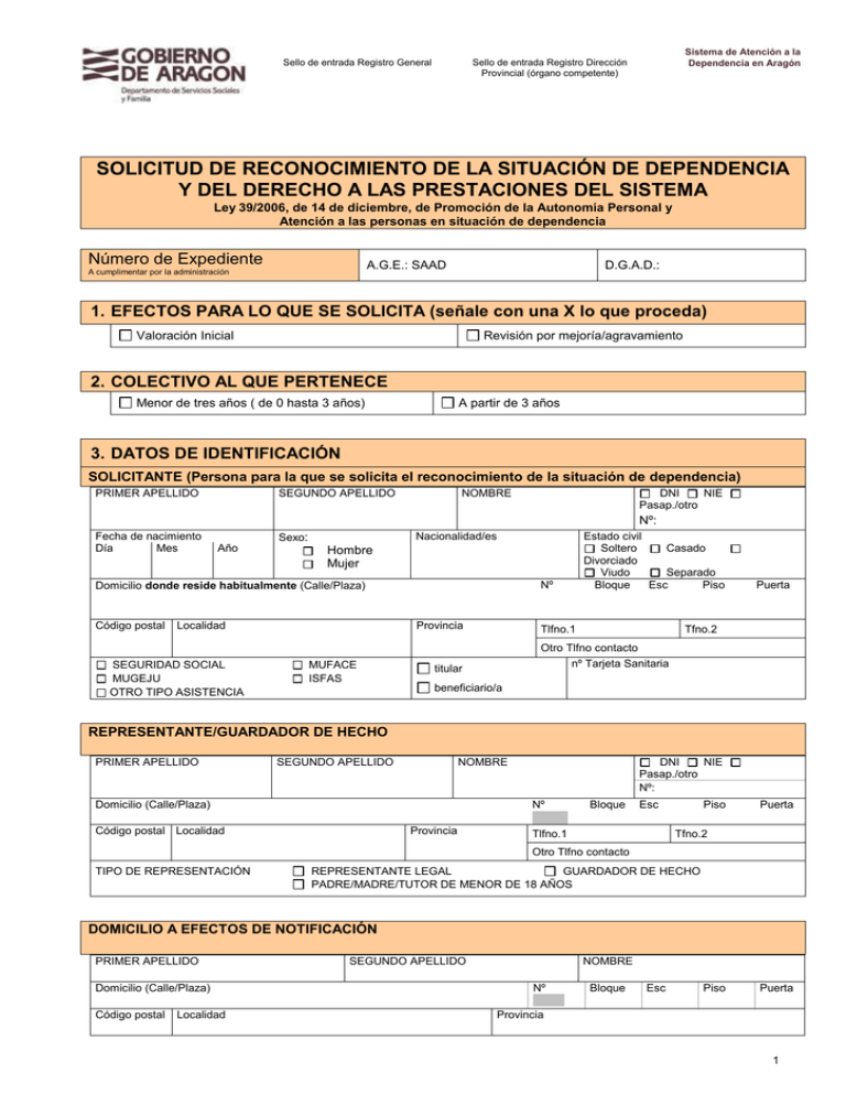 INFORME SOCIAL SOBRE SITUACIÓN DE DEPENDENCIA