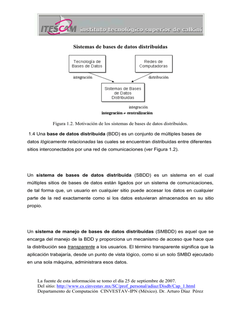 Sistemas de bases de datos distribuidas