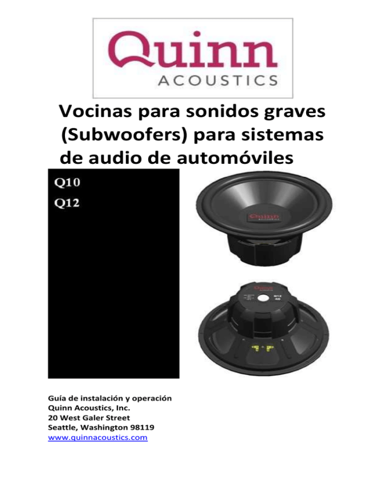 Q12 - Quinn Acoustics