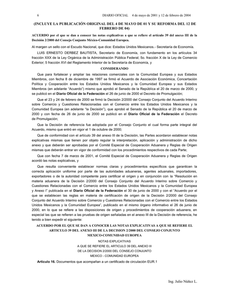 Notas Explicativas TLCUE