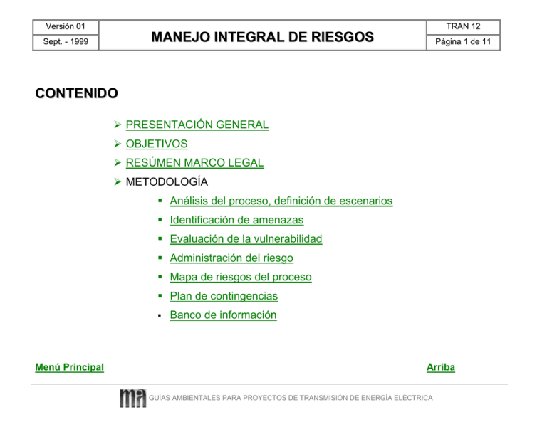manejo integral de riesgos