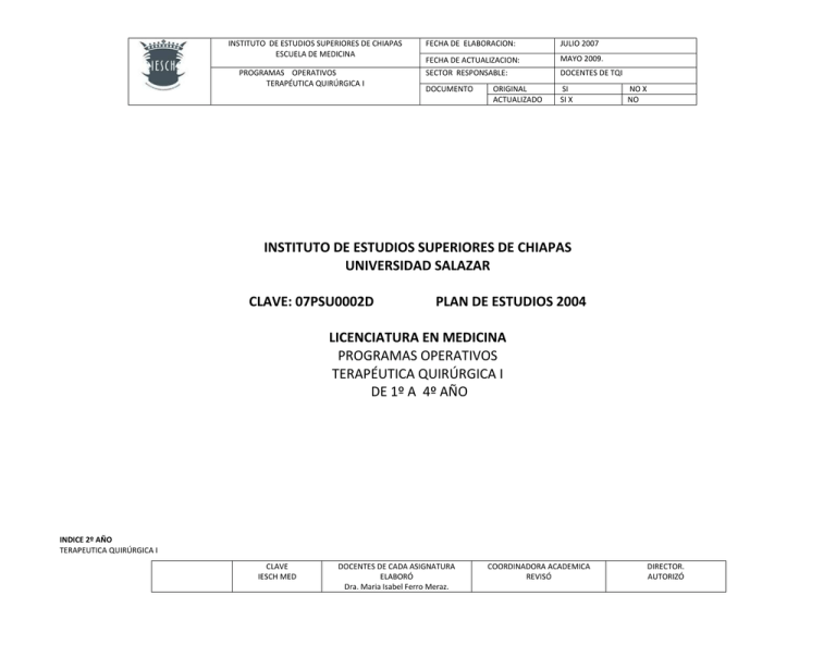 INSTITUTO DE ESTUDIOS SUPERIORES DE CHIAPAS