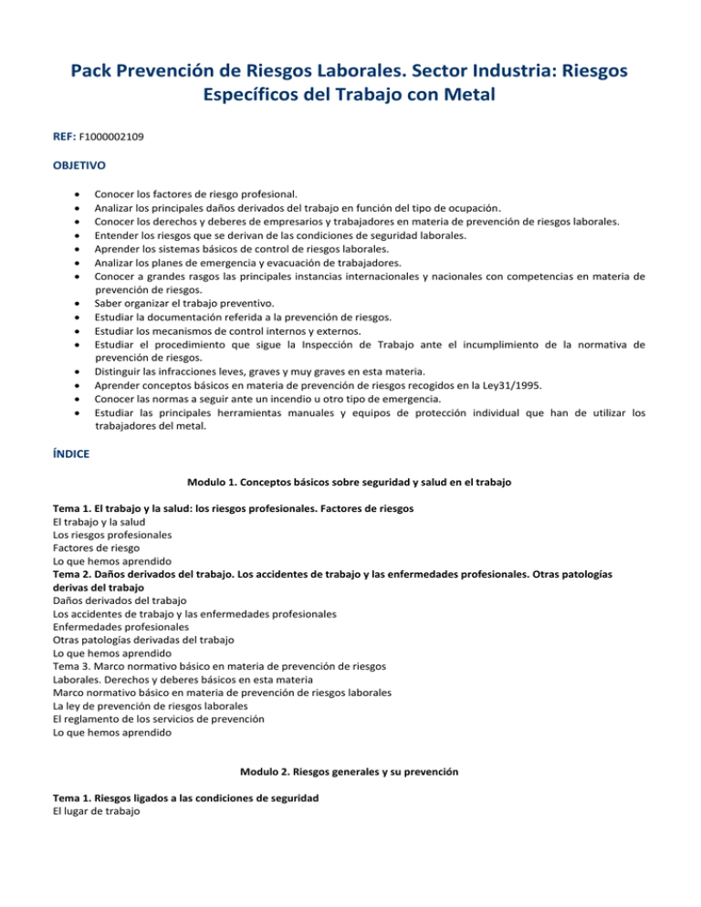 Semipack Prevención de Riesgos Laborales