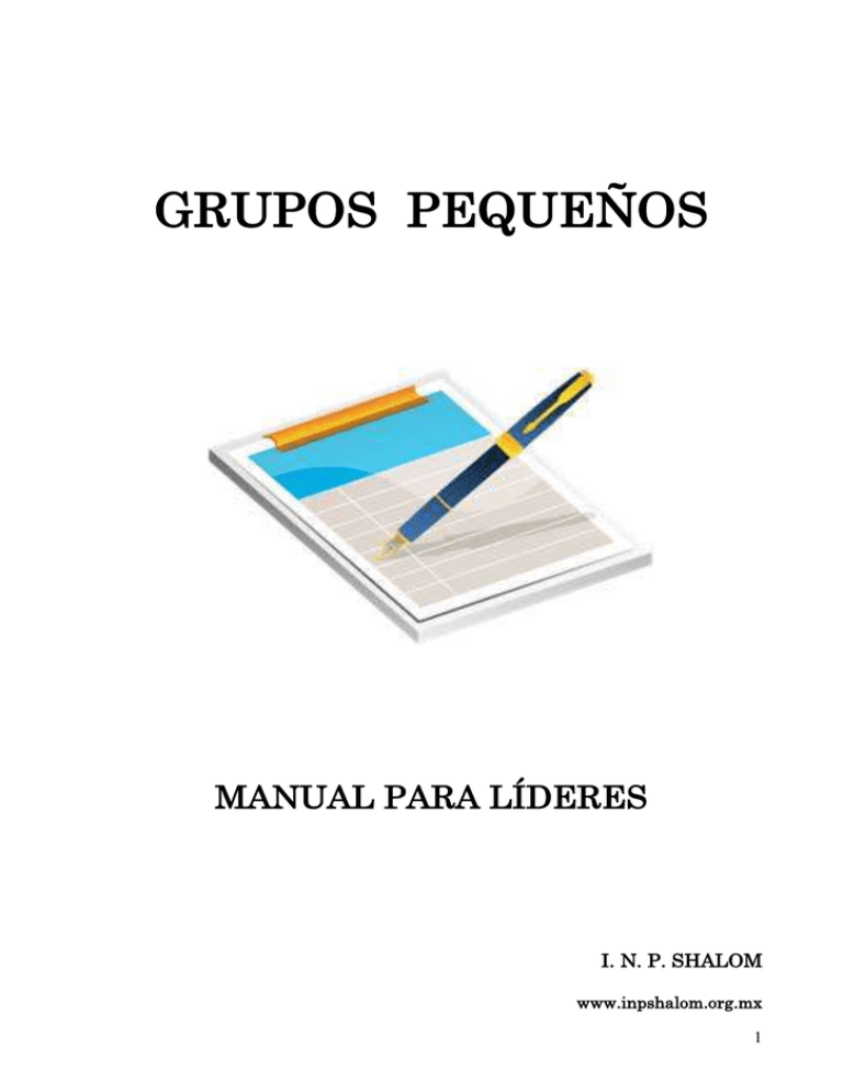 Manual para trabajo en grupos pequeños