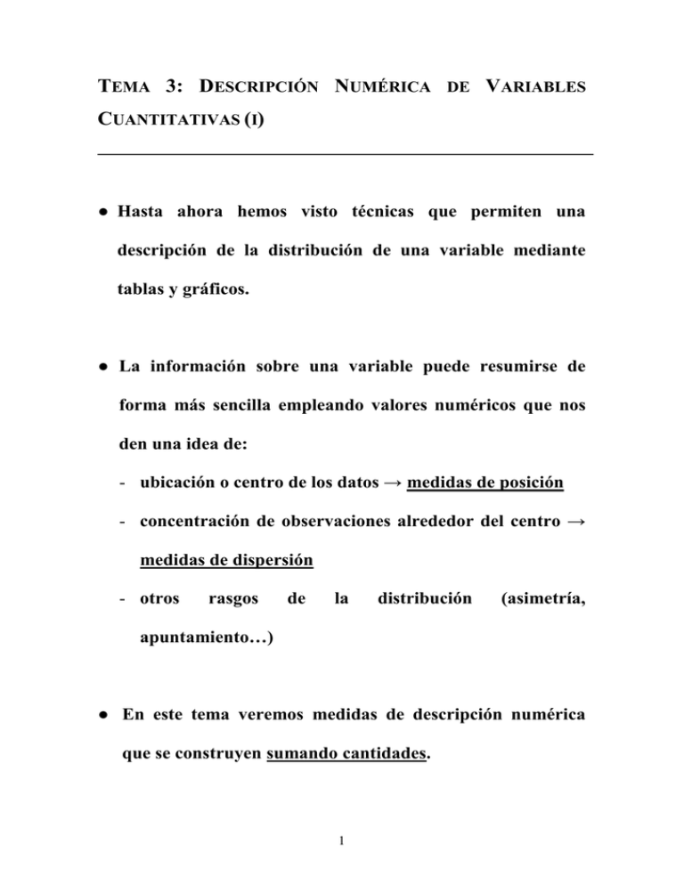 tema 3: descripción numérica de variables cuantitativas
