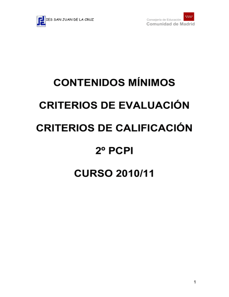 2º PCPI - Comunidad de Madrid