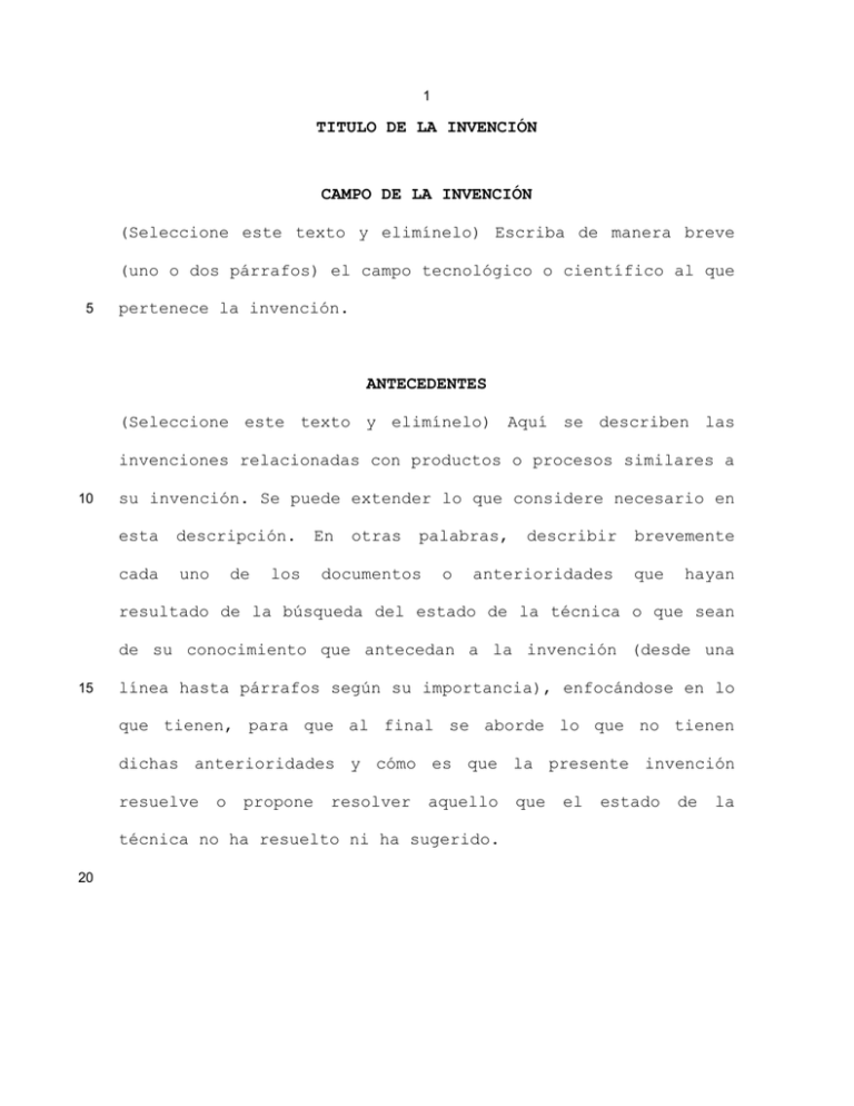 plantilla redacción, dar click