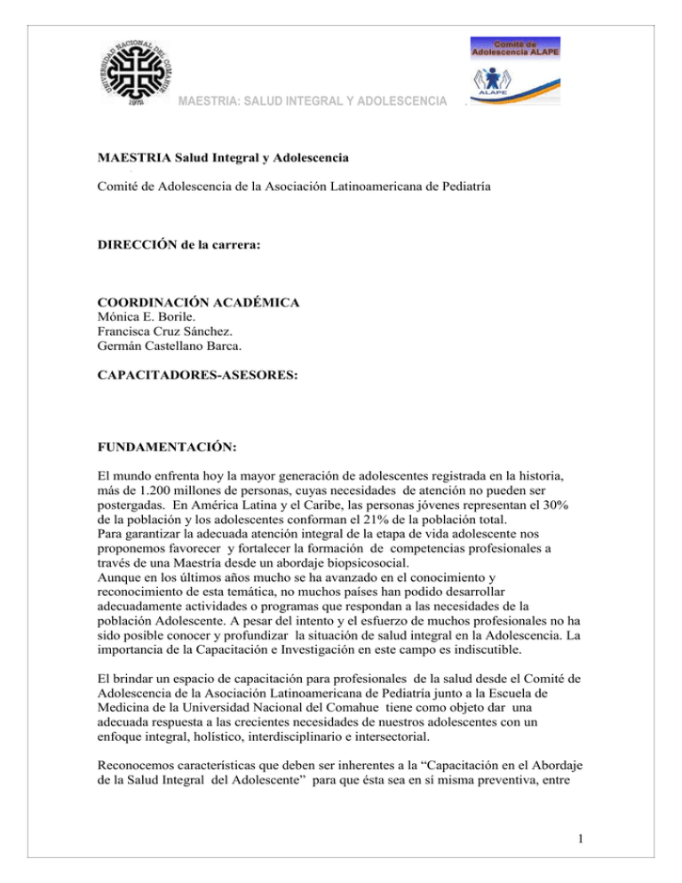 PROPUESTA DE MAESTRIA