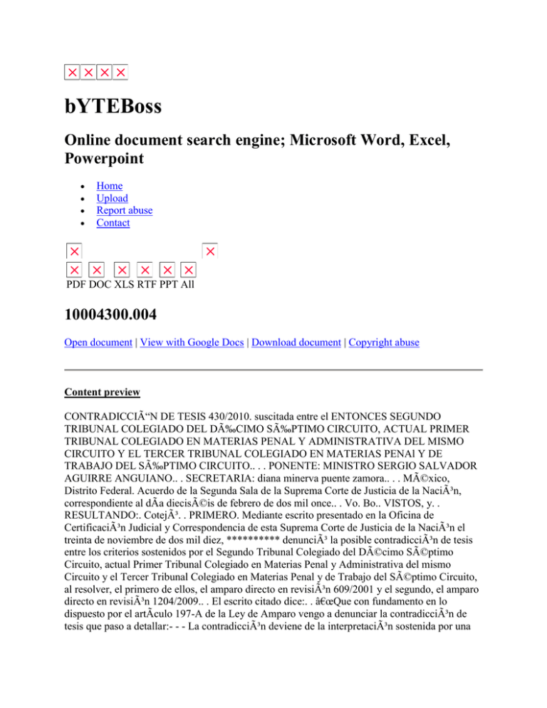 bYTEBoss Online document search engine; Microsoft Word, Excel, Powerpoint 10004300.004