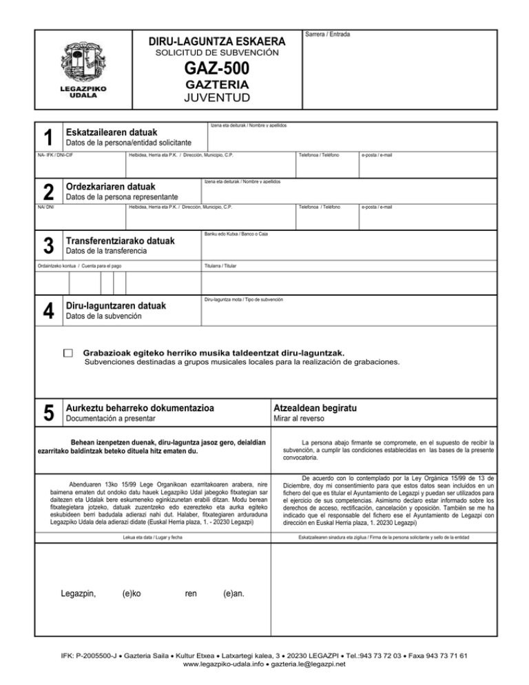 GAZ-500 - Legazpiko Udala