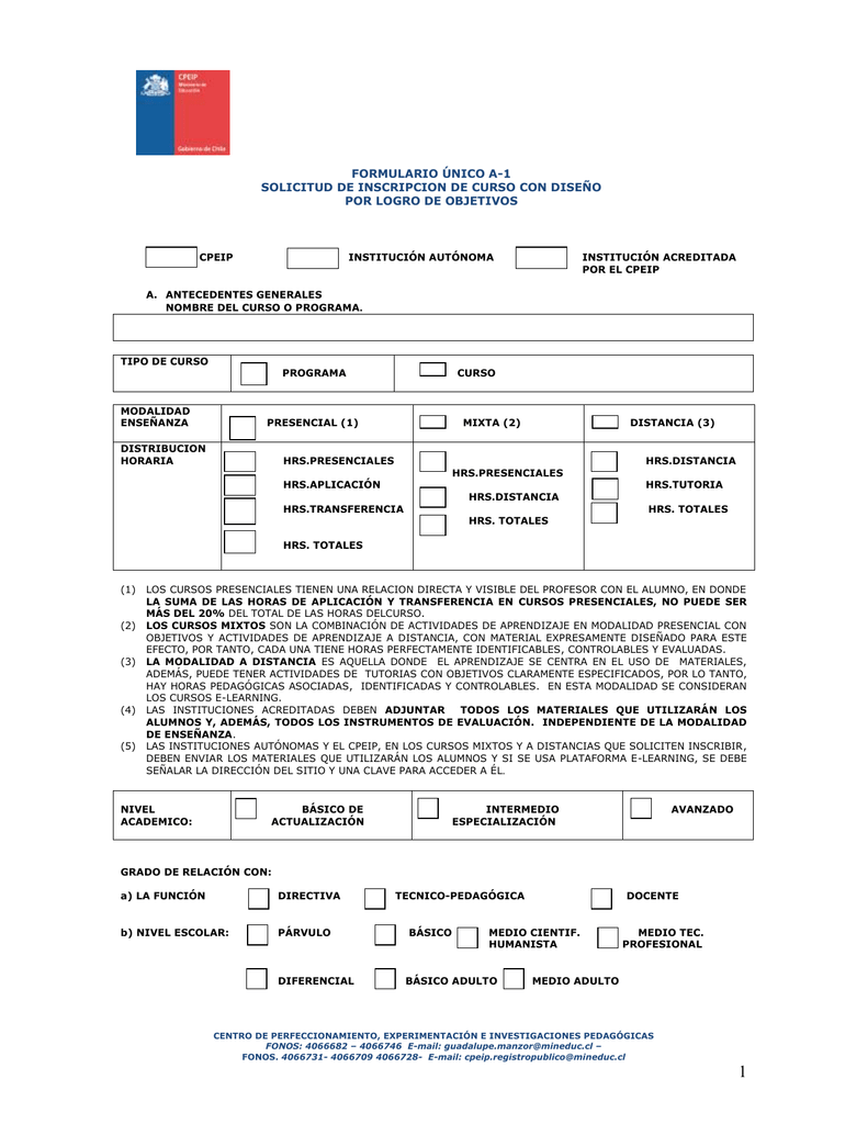 formulario de matricula