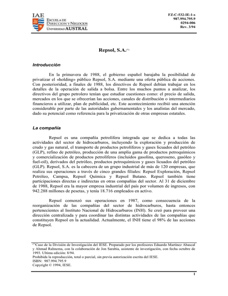 Caso Repsol S.A. FZ-C-532-IE-1-s