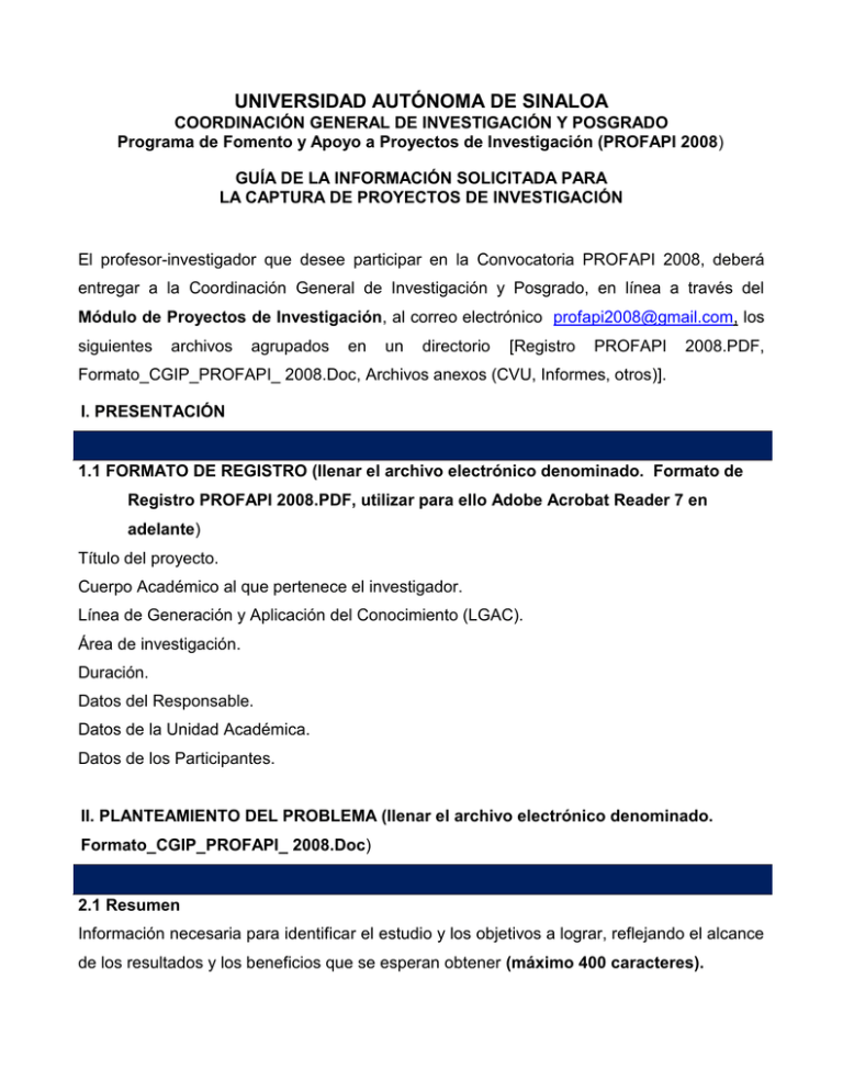 UNIVERSIDAD AUTÓNOMA DE SINALOA