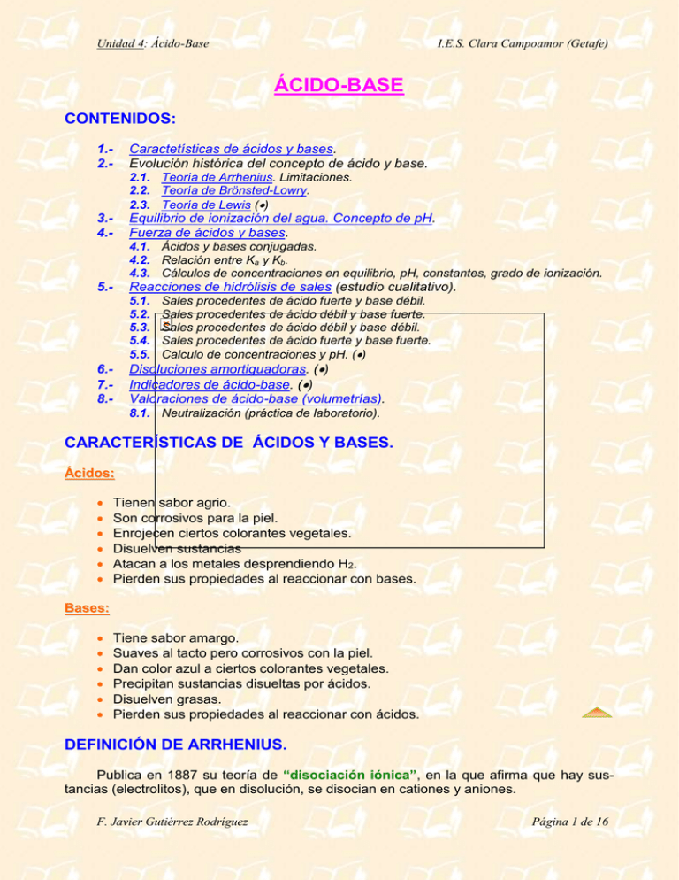 Valoraciones ácido-base - I.E.S. San Diego de Alcalá