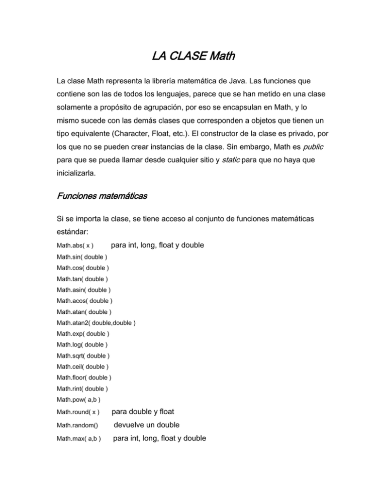 LA CLASE Math
