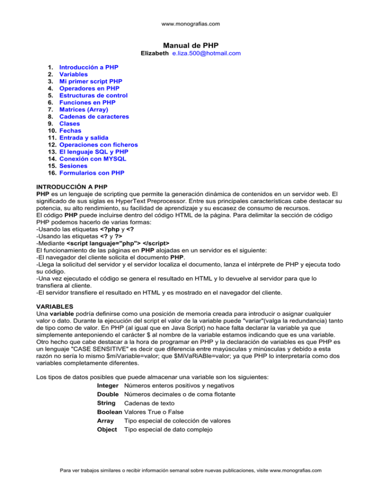 MANUAL DE PHP