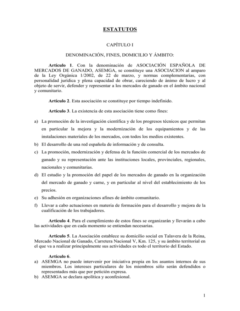 ESTATUTOS
