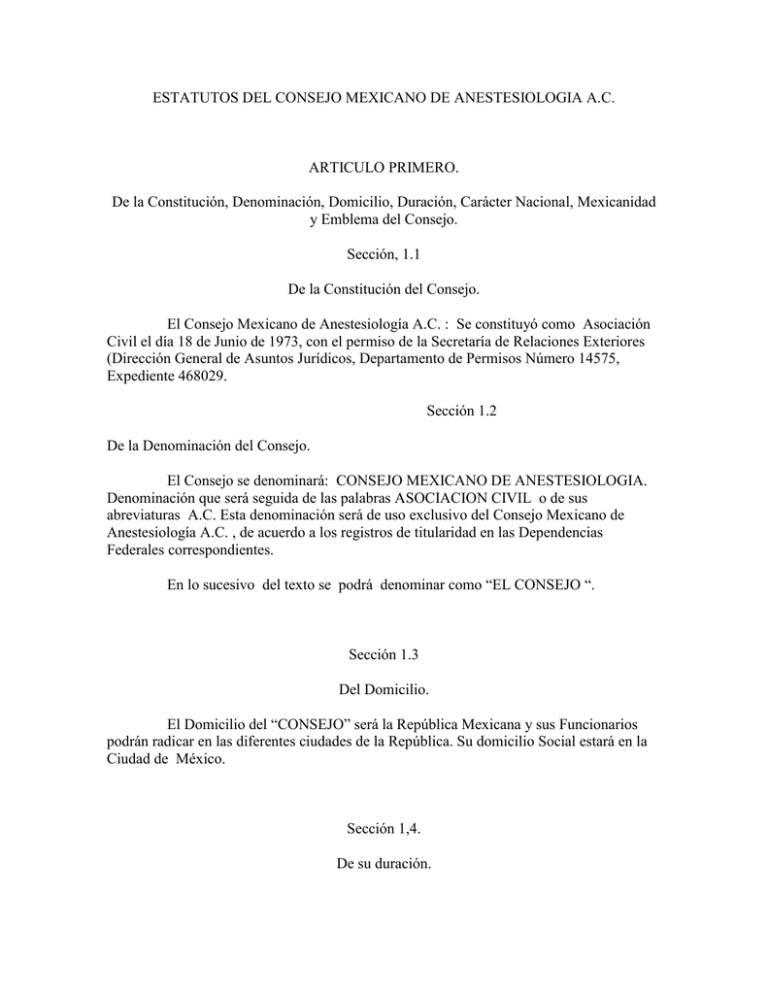 Estatutos en formato Word para impresión