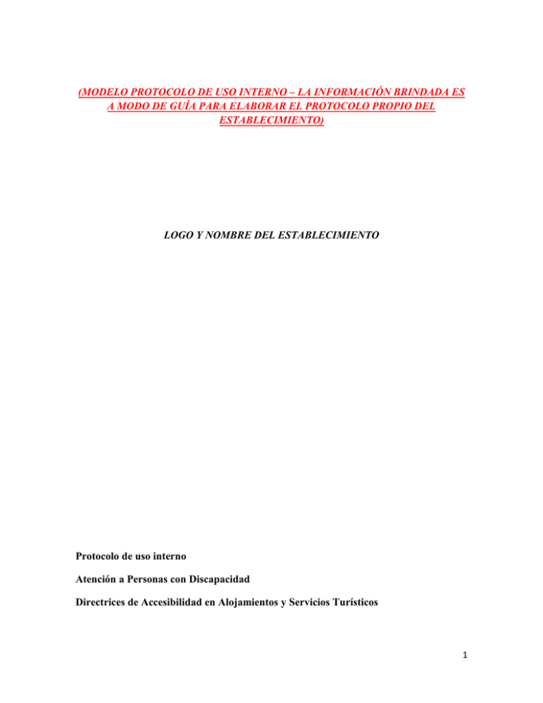 Modelo de instructivo personal