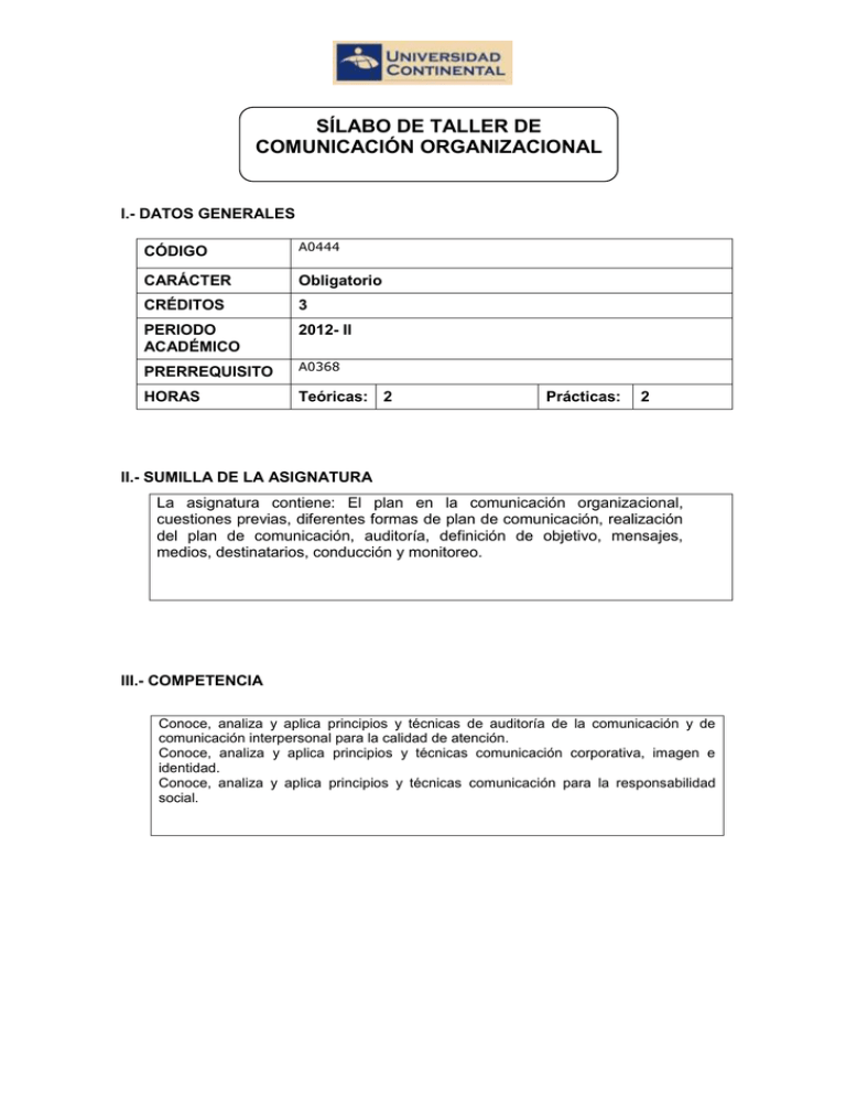 Syllabus - El web de Max Tello está en Construcción