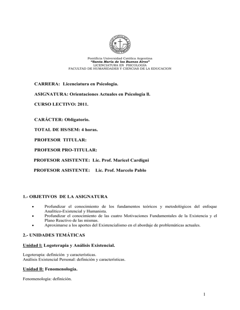 313 Orientaciones Actuales de la Psicolog a II