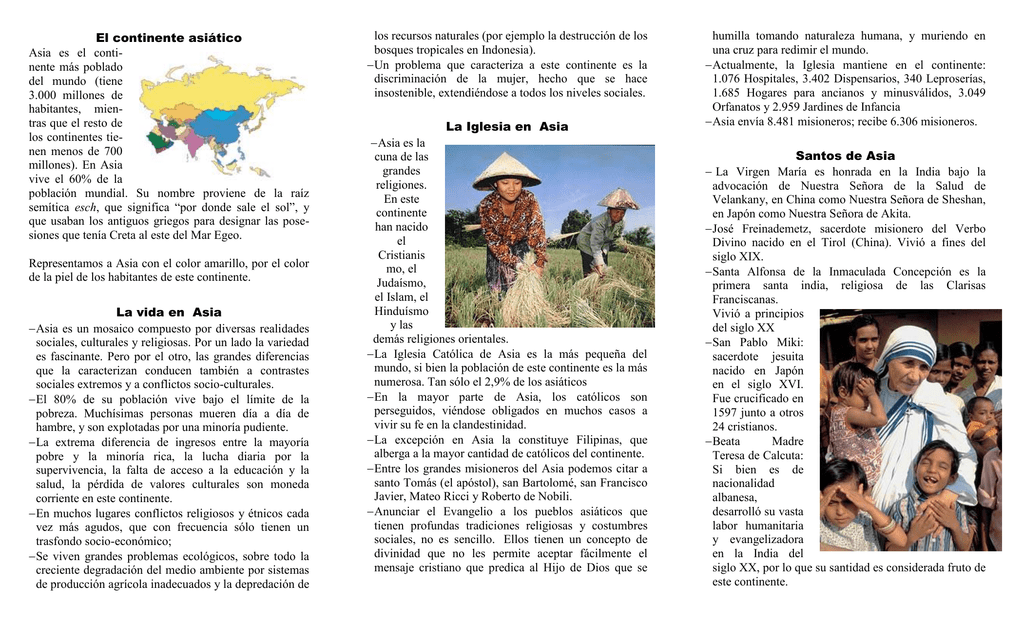 Serie Oración Misionera - ASIA