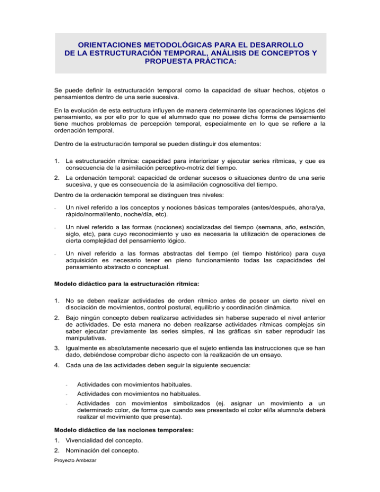 orientaciones metodológicas para el desarrollo