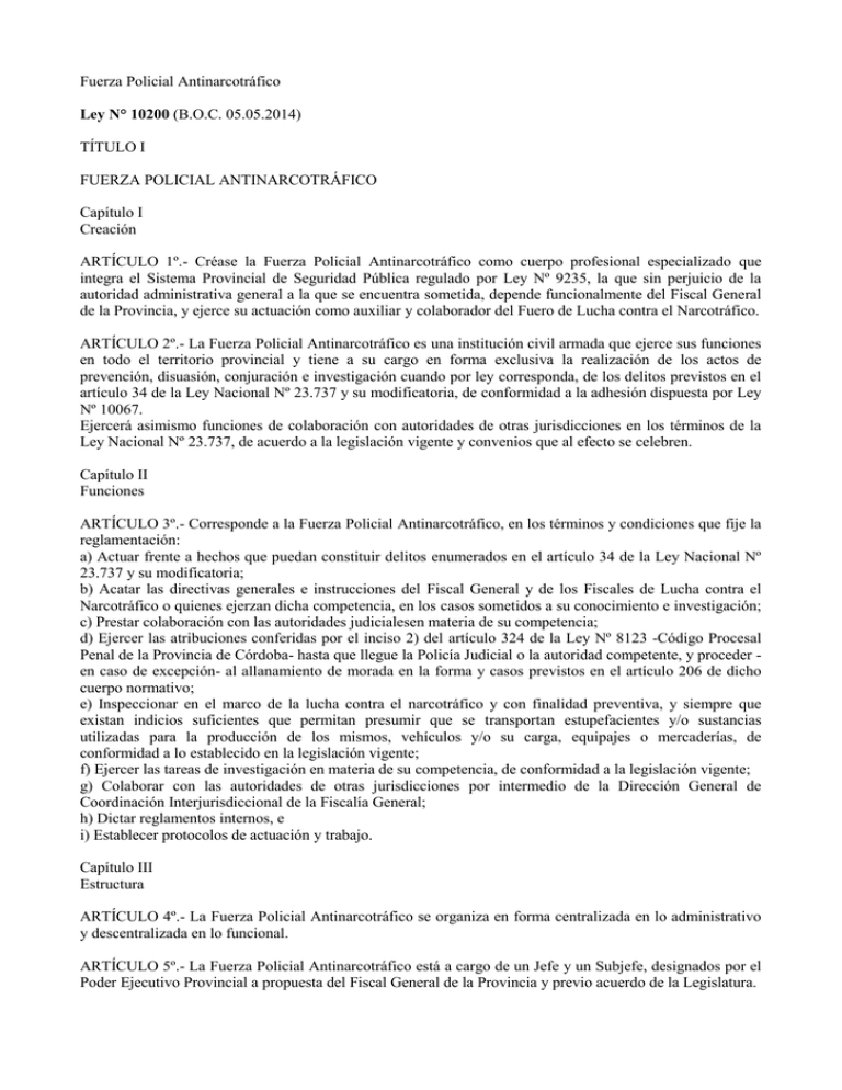 Fuerza Policial Antinarcotráfico