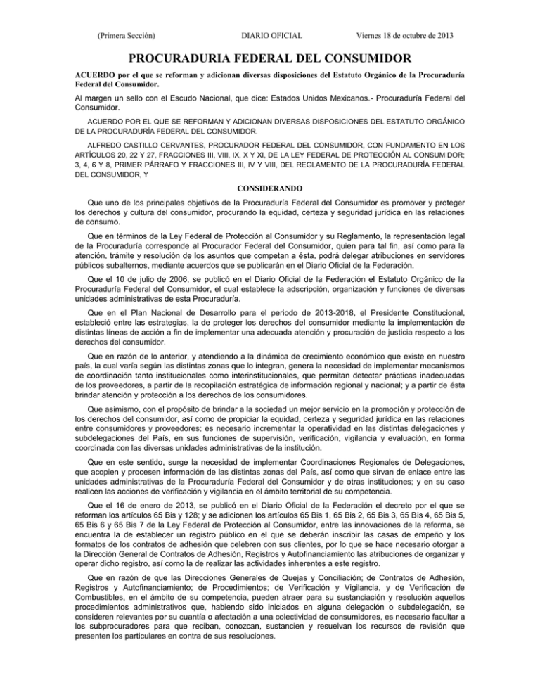 PROCURADURIA FEDERAL DEL CONSUMIDOR