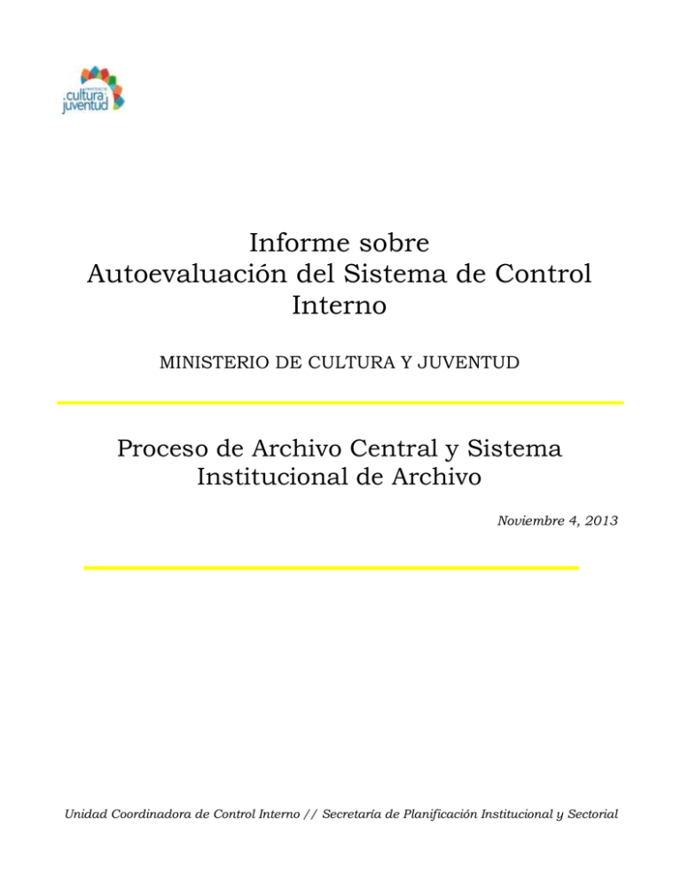 Plan estratégico del proceso de Autoevaluación del Sistema de