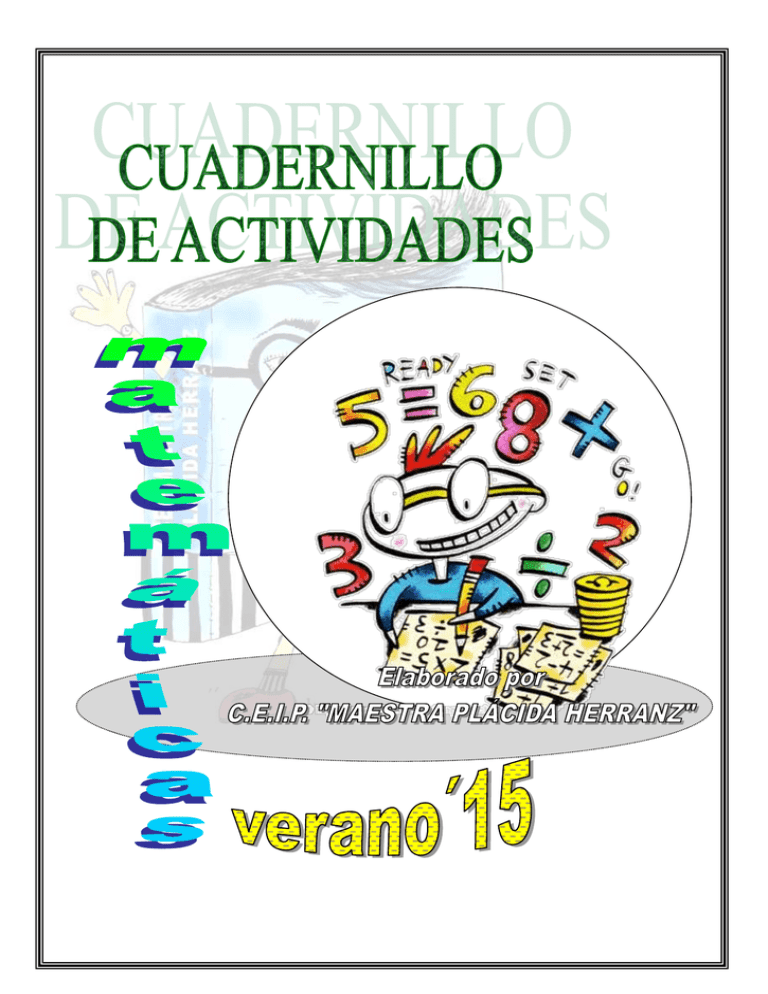 cuadernillo verano Matemáticas 2015