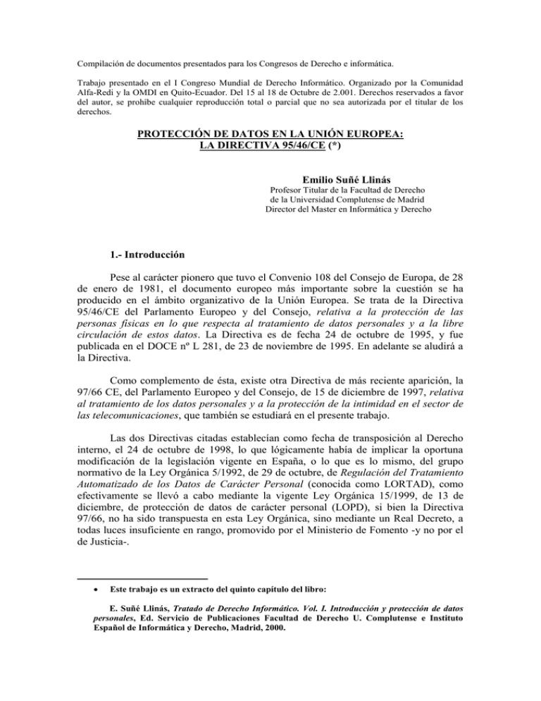 PROTECCI_N DE DATOS EN LA UNI_N EUROPEA