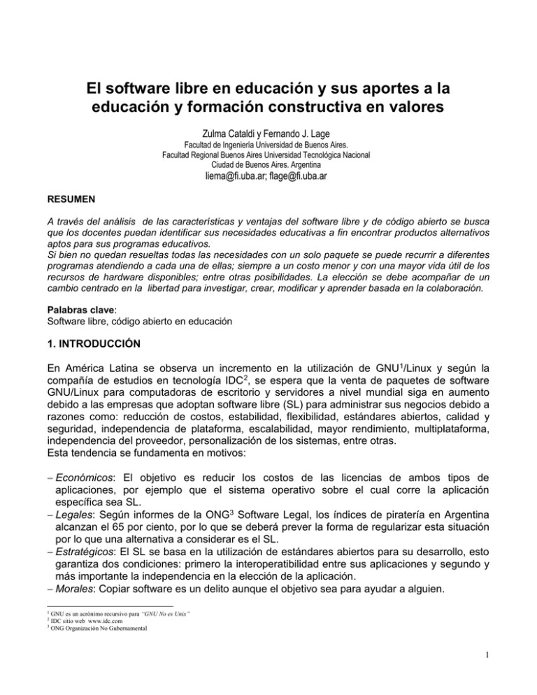 Software libre VEDUCA