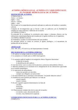 Informe de autopsia médico forense