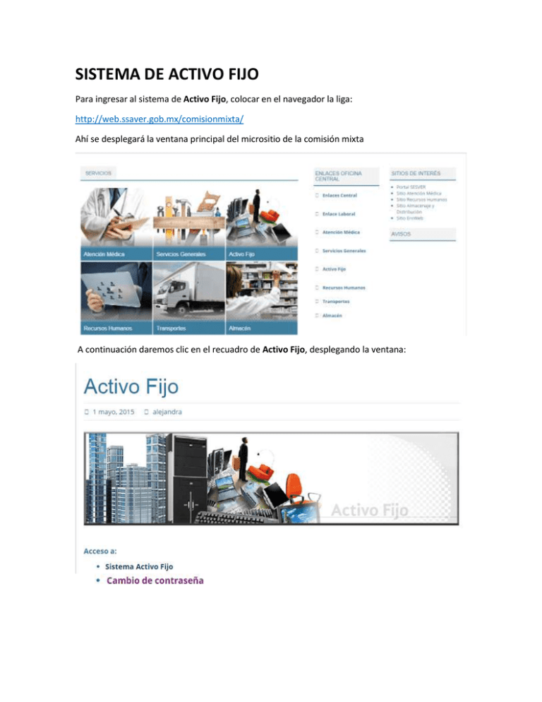 Manual del sistema Activo Fijo