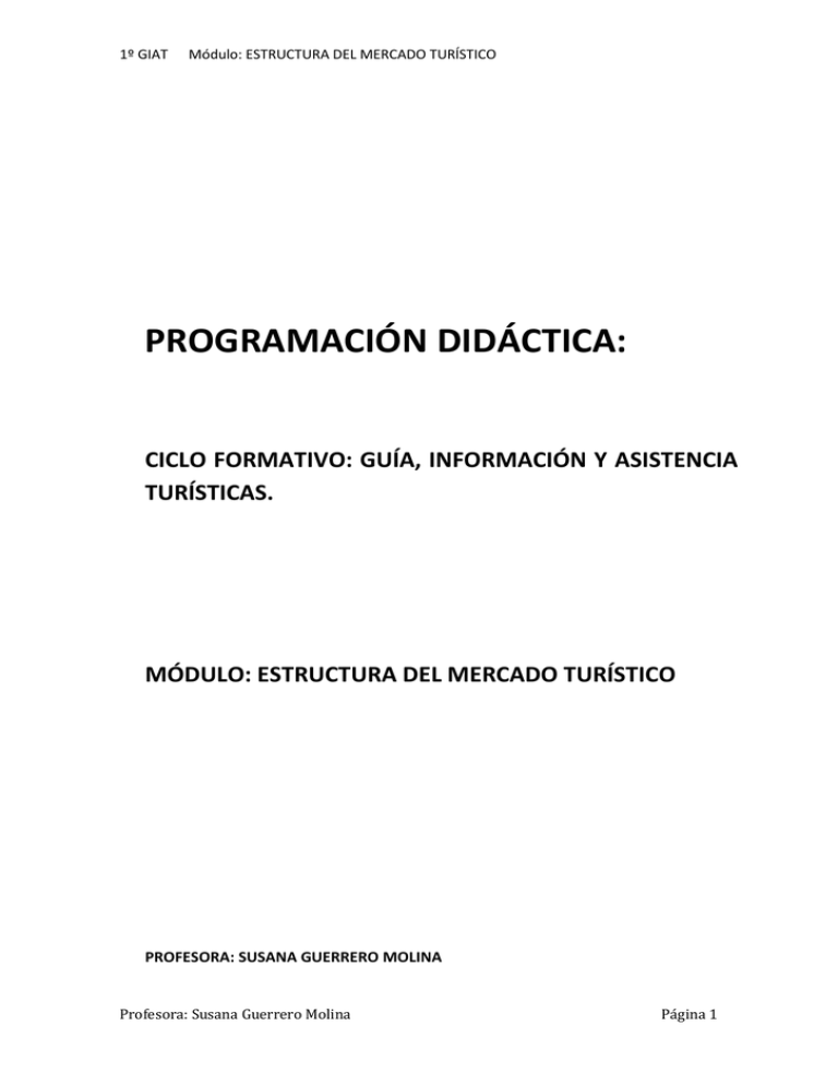 Estructura del Mercado Turístico