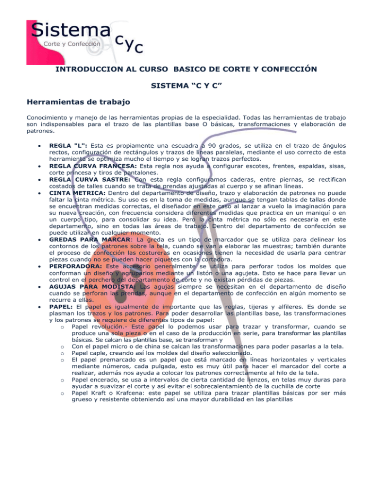 introduccion al curso basico de corte y confección