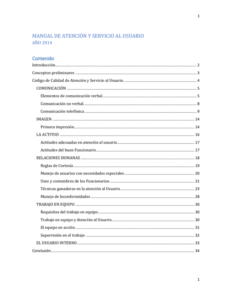 Manual de Atención y Servicio al Cliente