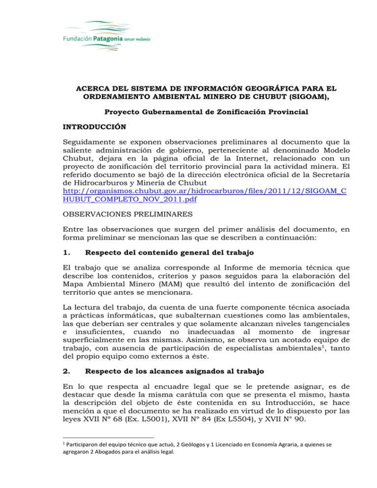 ACERCA DEL SISTEMA DE INFORMACIÓN GEOGRÁFICA PARA