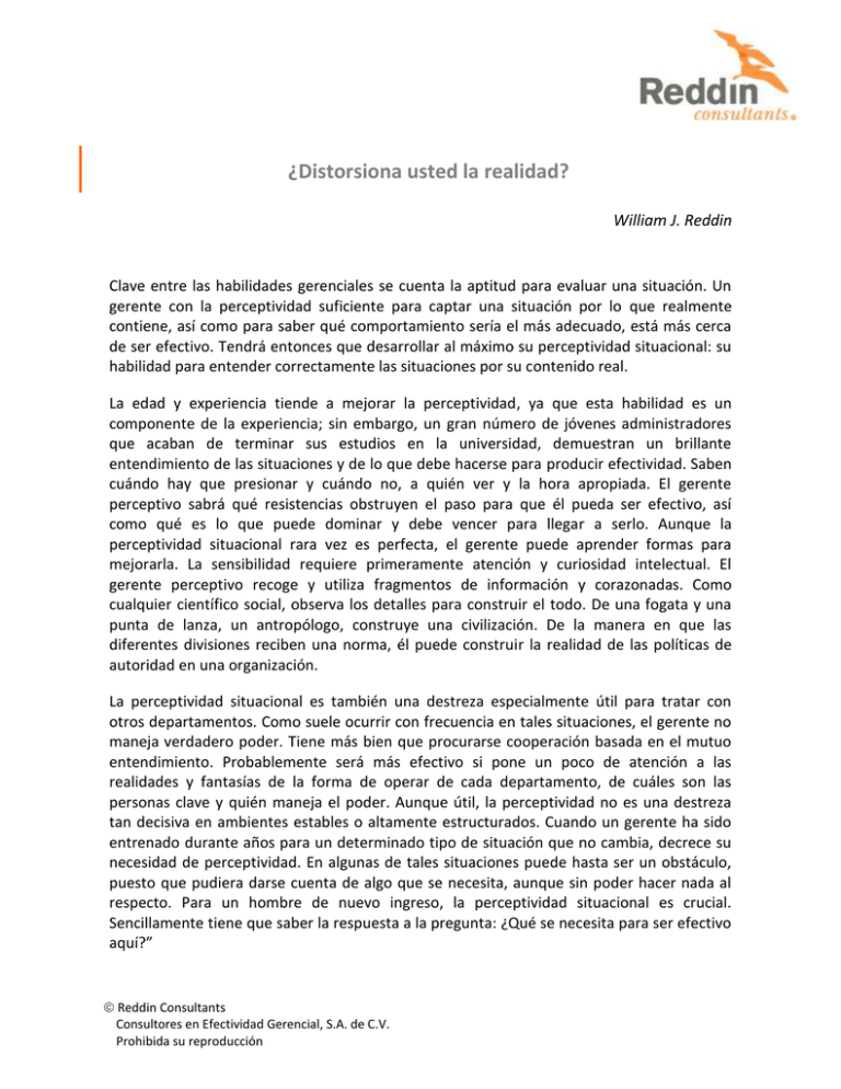 ¿Distorciona usted la realidad