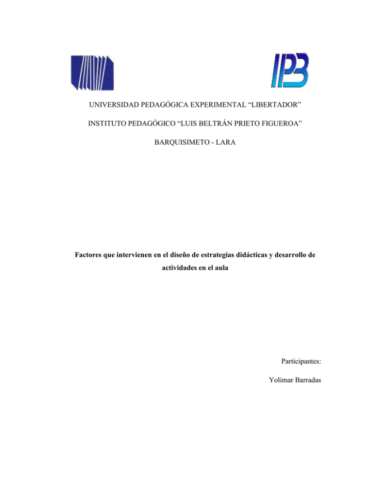 UNIVERSIDAD PEDAGÓGICA EXPERIMENTAL “LIBERTADOR