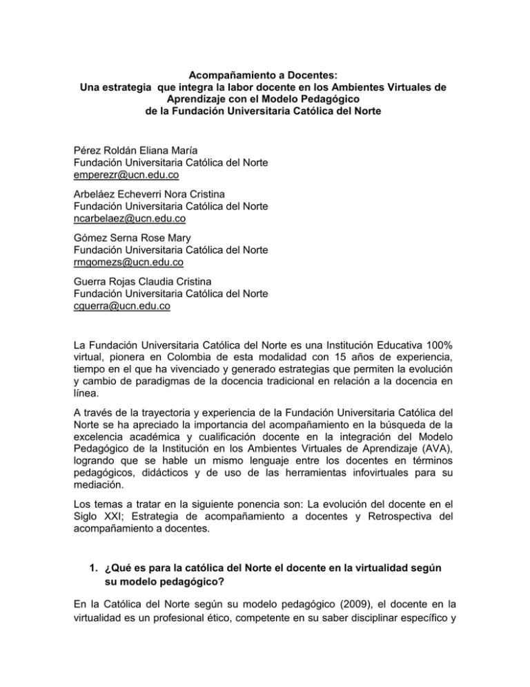 Una Estrategia Que Integra La Labor Docente En