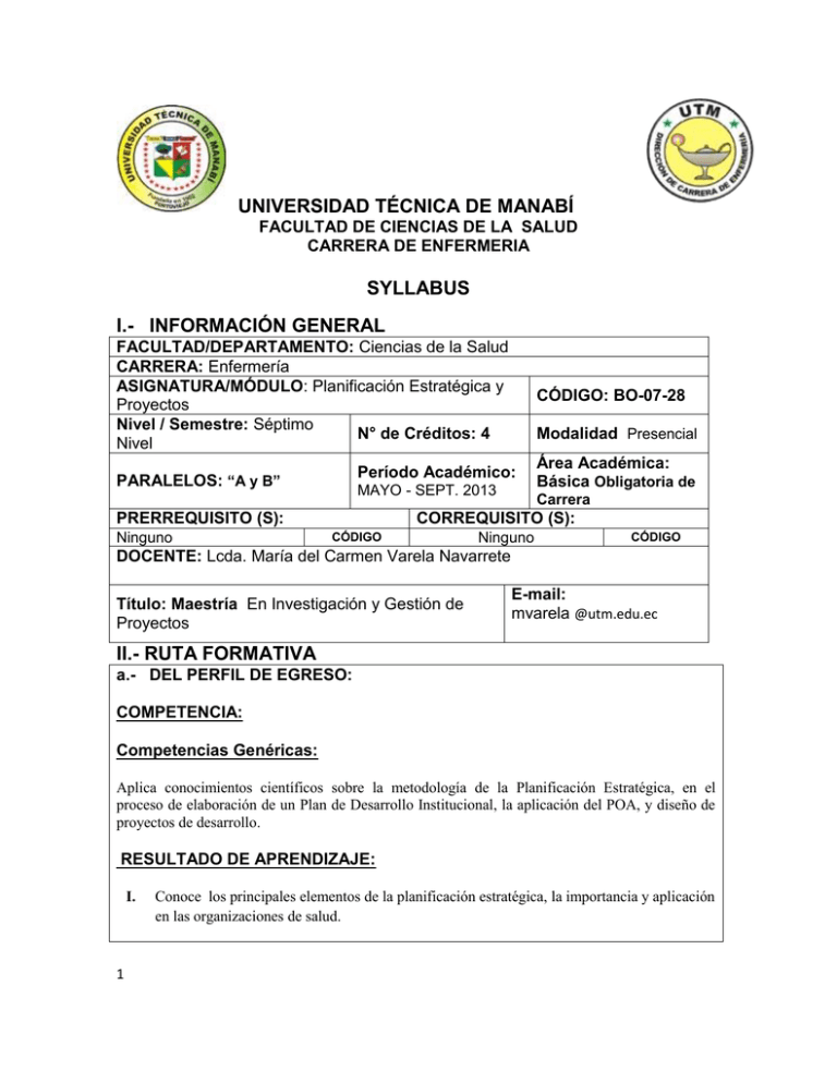 SYLLABUSS Planificación estratégica mayo