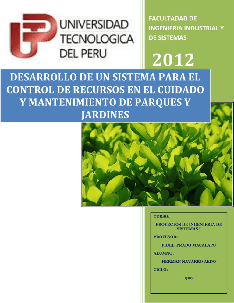 desarrollo de un sistema para el control de recursos en el