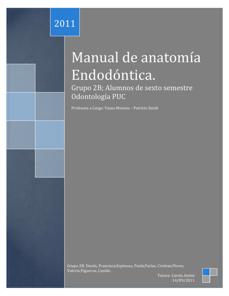 Manual de Anatomía Endodóntica - ManualAnatEndod