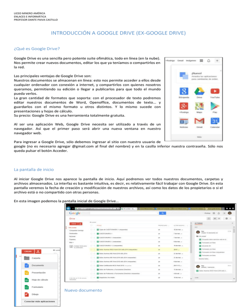 ¿Qué es Google Drive?