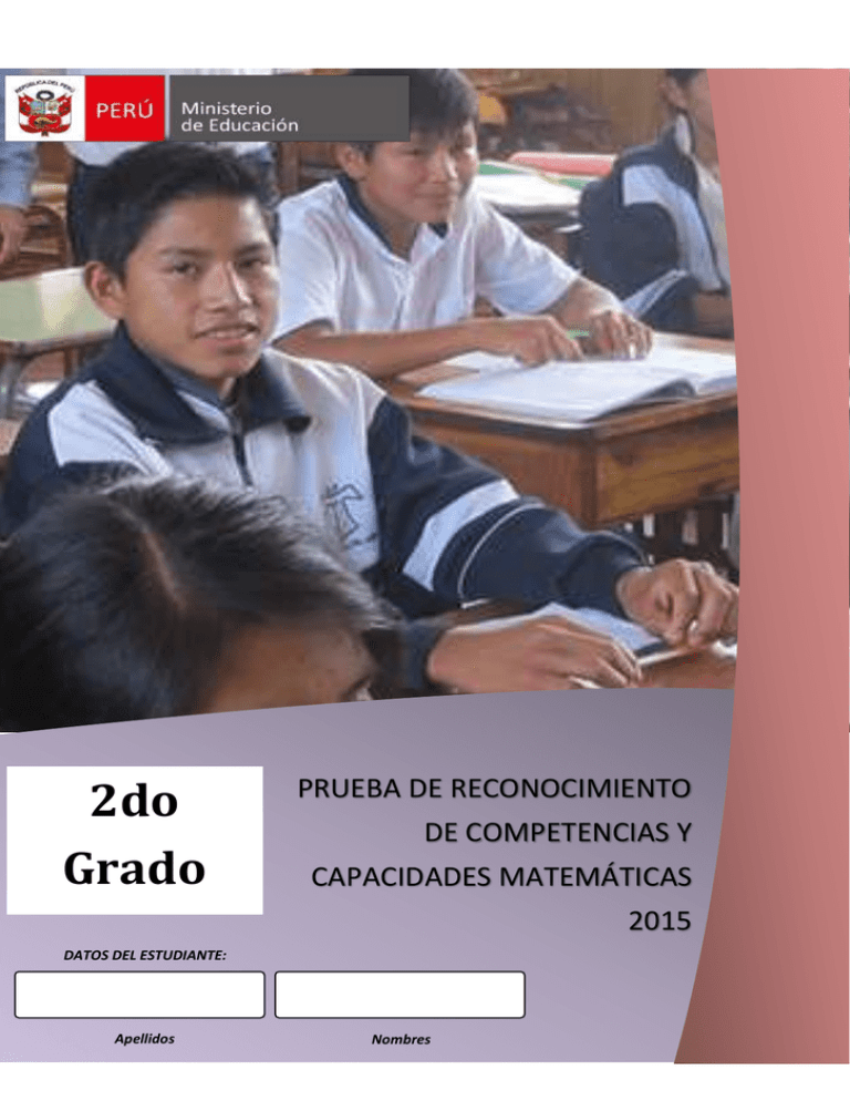 Prueba Matemática - 2do. Sec